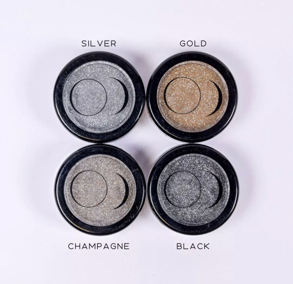 Reflective Glitter Powder - Black - Moonflair | Saffi Beauty: Negle og ...