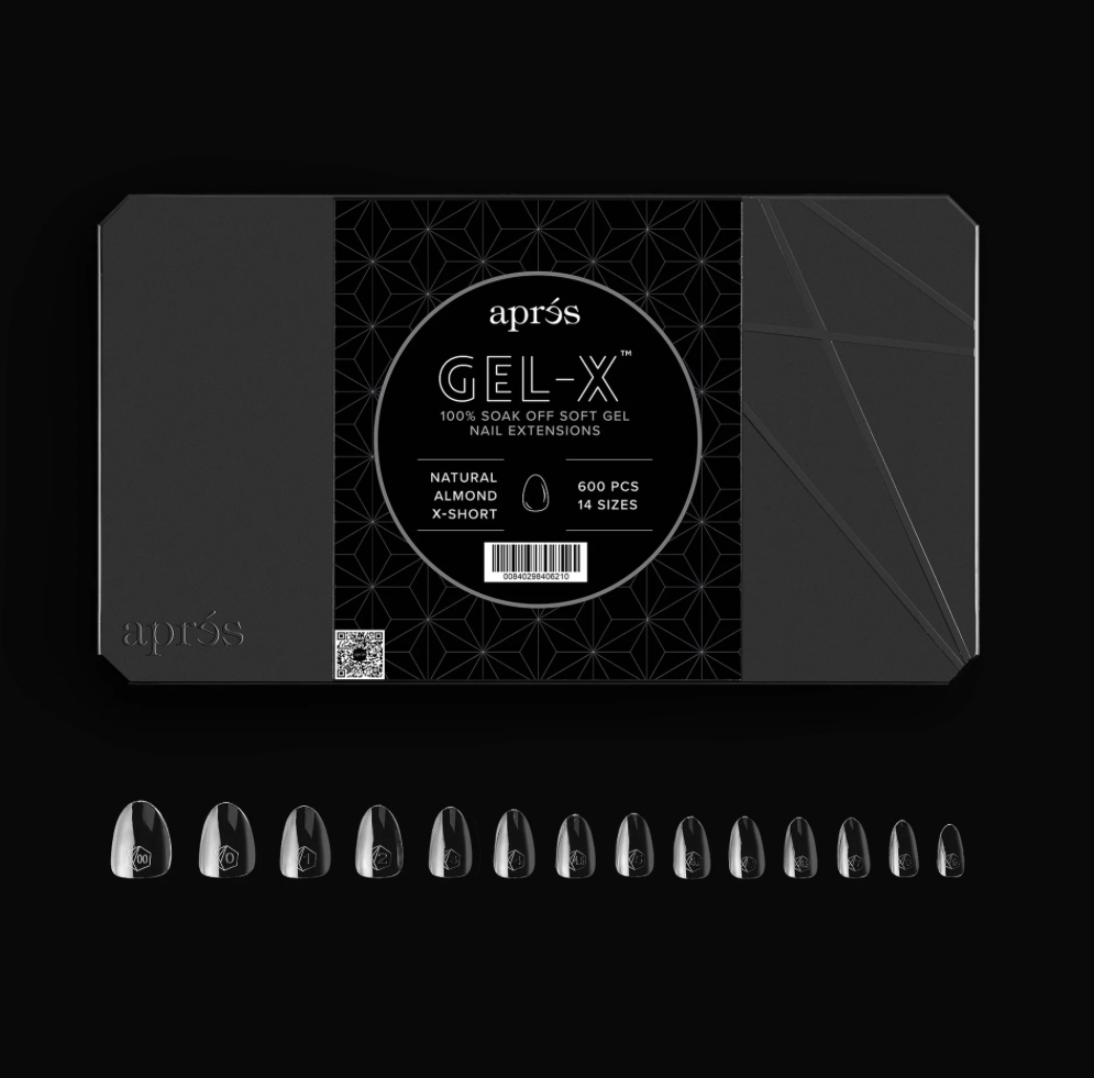 Gel-X Natural Almond Extra Short 2.0 Box of Tips 14 sizes | Saffi ...
