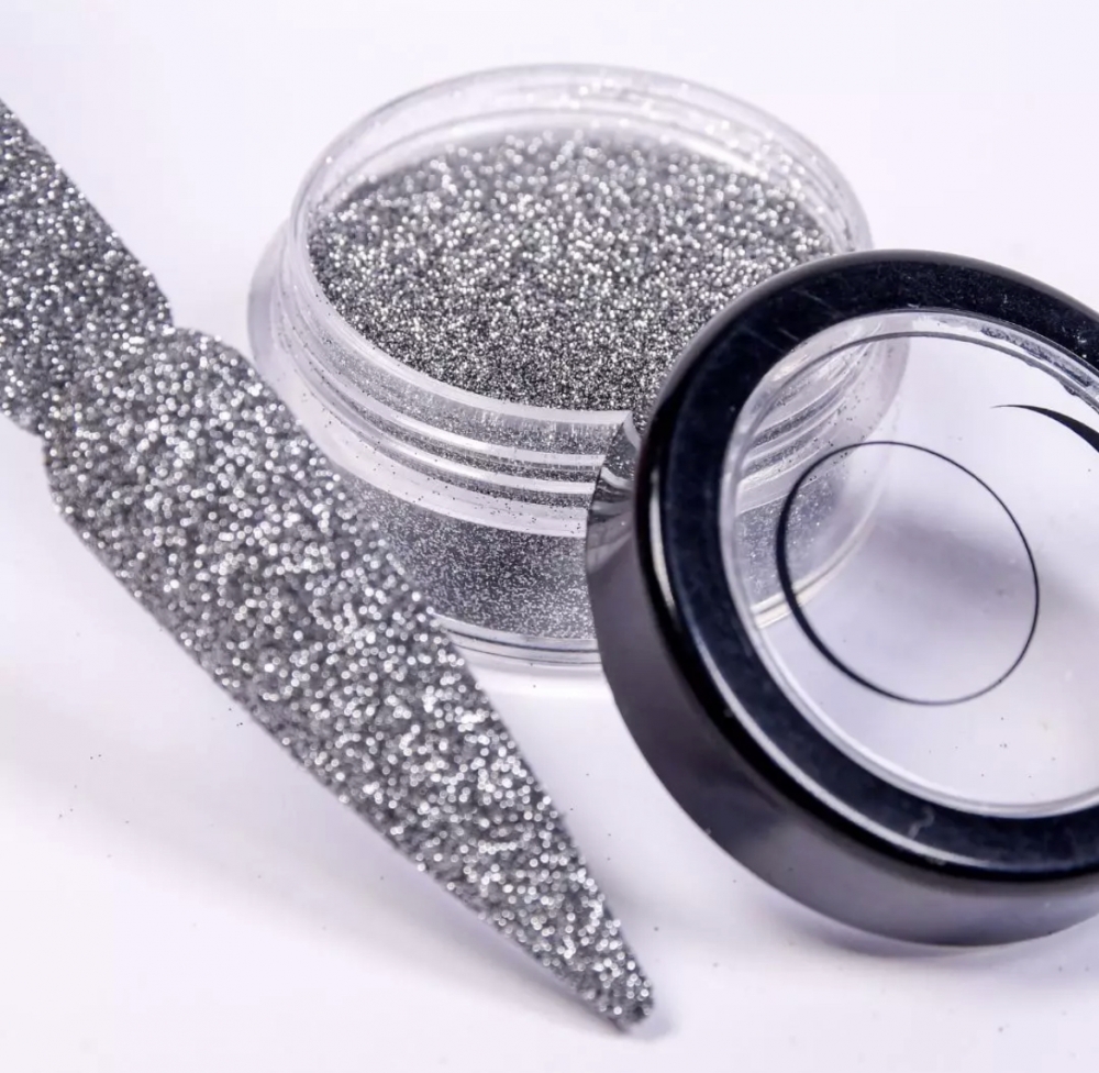 Reflective Glitter Powder - Black - Moonflair | Saffi Beauty: Negle og ...